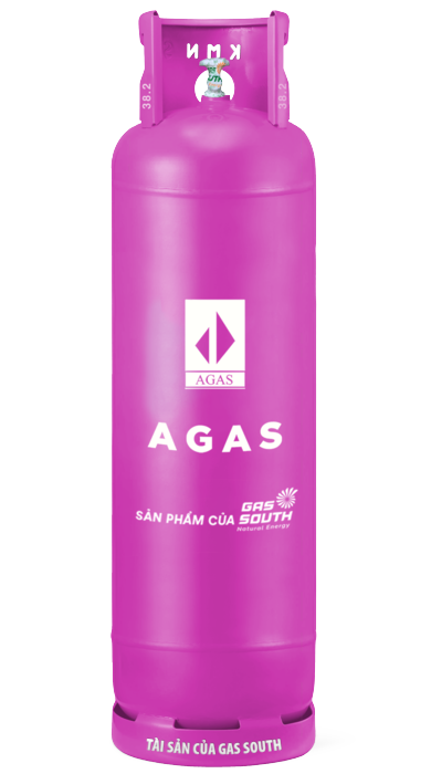 LPG Chai (Bình Gas) A Gas 45kg Màu Hồng | GAS SOUTH